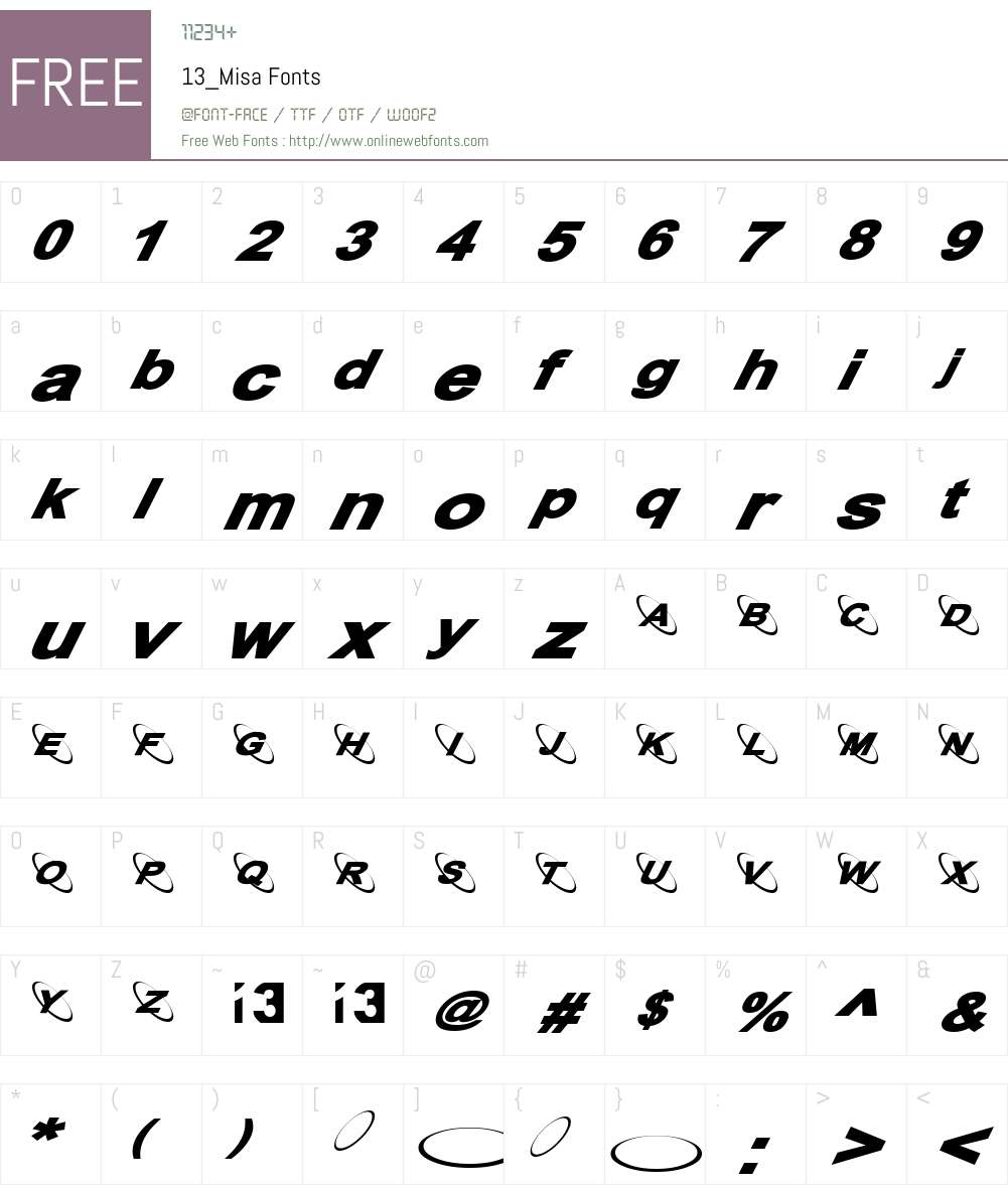 13_Misa 2.52 04/23/2001 Fonts Free Download - OnlineWebFonts.COM
