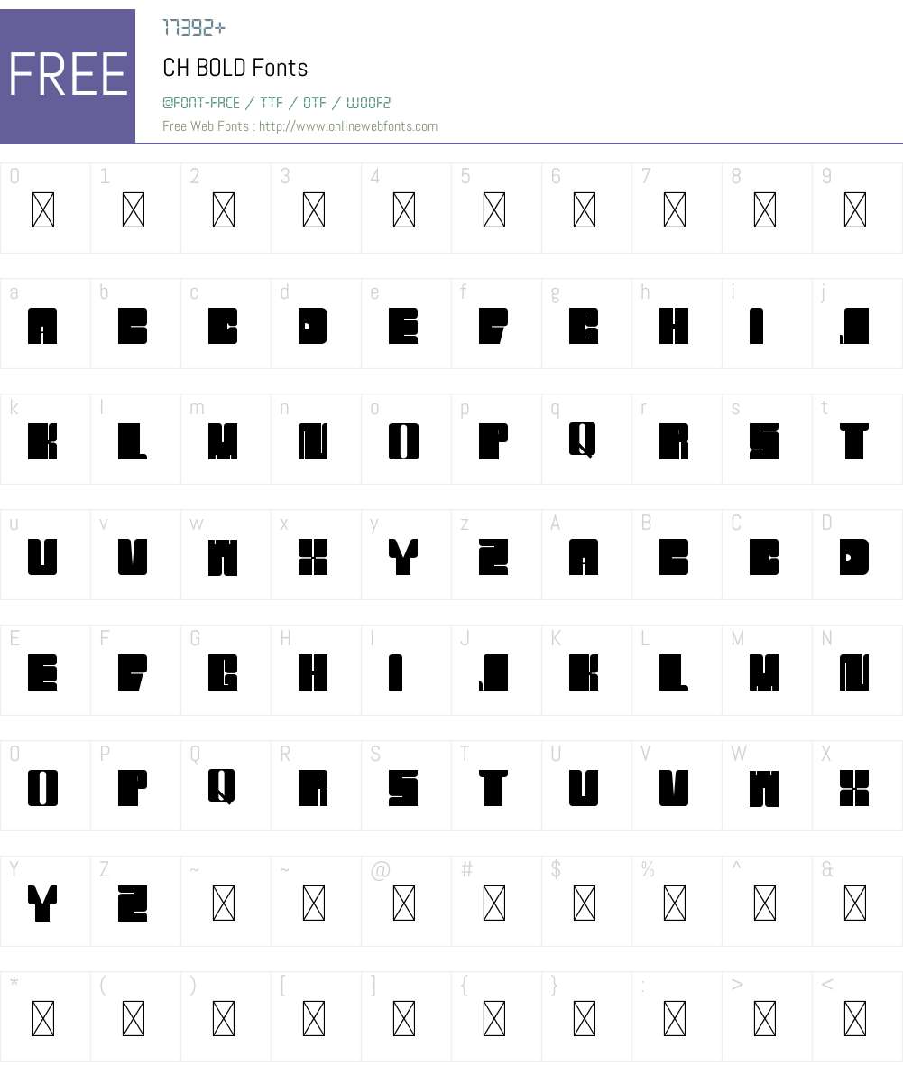 CH BOLD 1.001;Fontself Maker 3.5.7 Fonts Free Download - OnlineWebFonts.COM