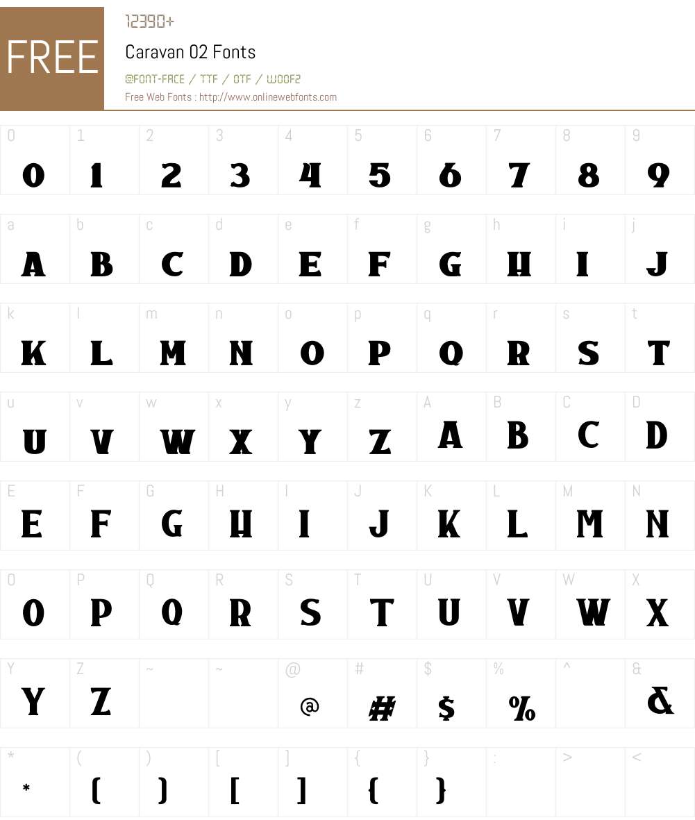 Caravan 02 1.00;May 2, 2019;FontCreator 11.5.0.2427 64-bit Fonts Free ...