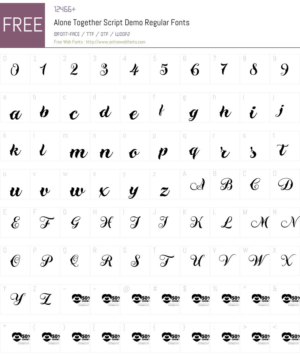 Alone Together Script Demo Regular 1.000 Fonts Free Download - OnlineWebFonts.COM