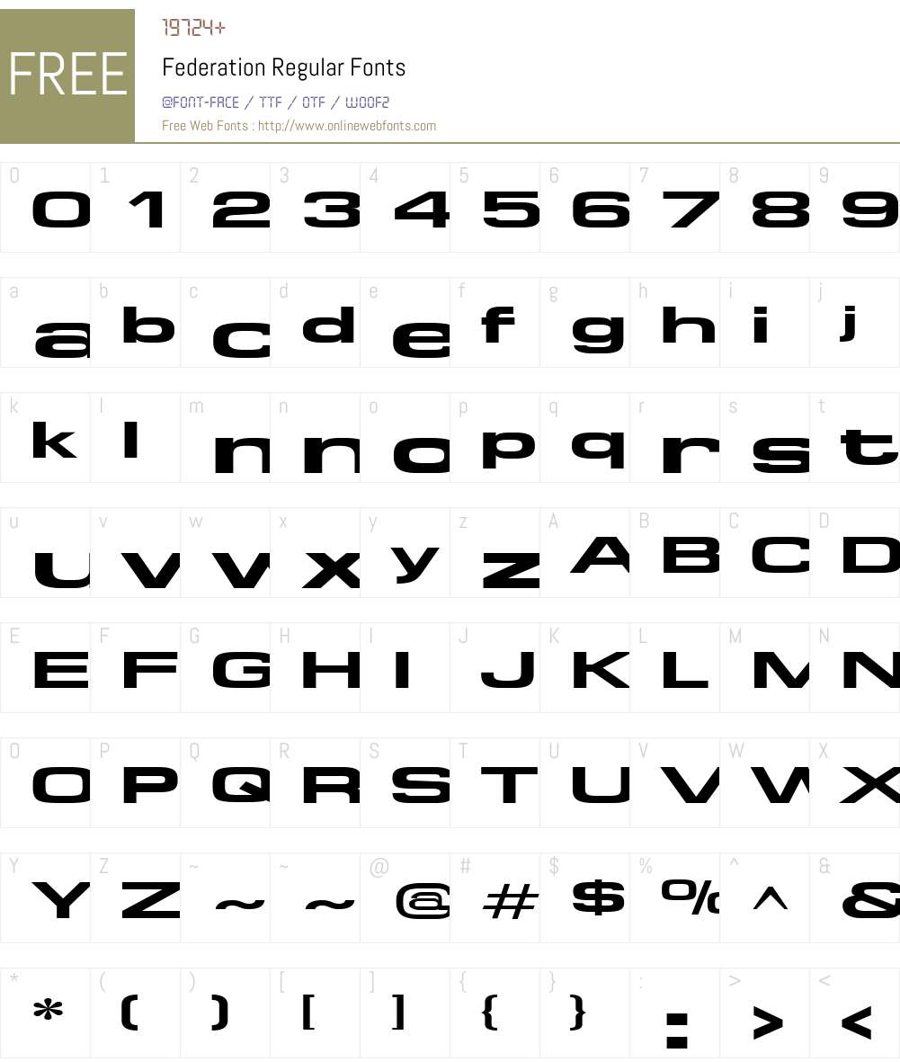 Federation Regular V1 Altsys Metamorphosis:12/13/94 Fonts Free Download ...