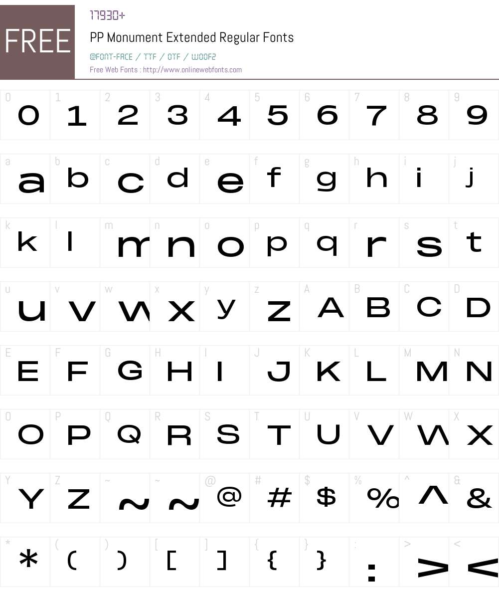 PP Monument Extended 3.000;FEAKit 1.0 Fonts Free Download ...
