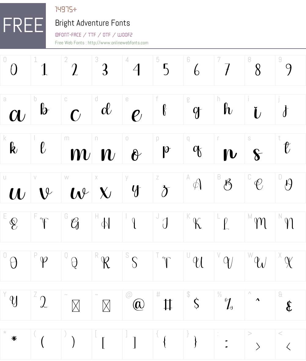 Bright Adventure 1.002;Fontself Maker 3.5.8 Fonts Free Download ...