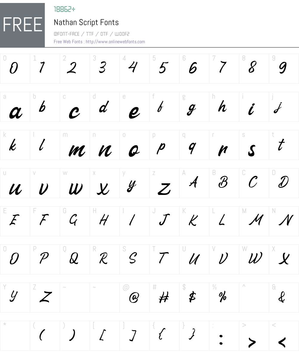 Nathan Script 1.002 Fonts Free Download - OnlineWebFonts.COM