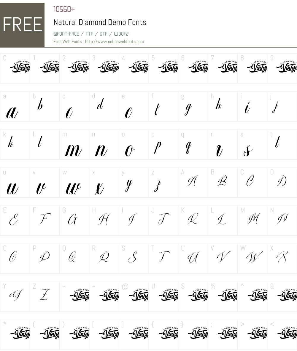 Natural Diamond Demo 1.001;Fontself Maker 3.5.7 Fonts Free Download ...