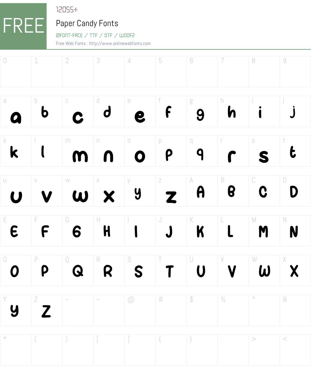 Paper Candy 1.000 Fonts Free Download - OnlineWebFonts.COM