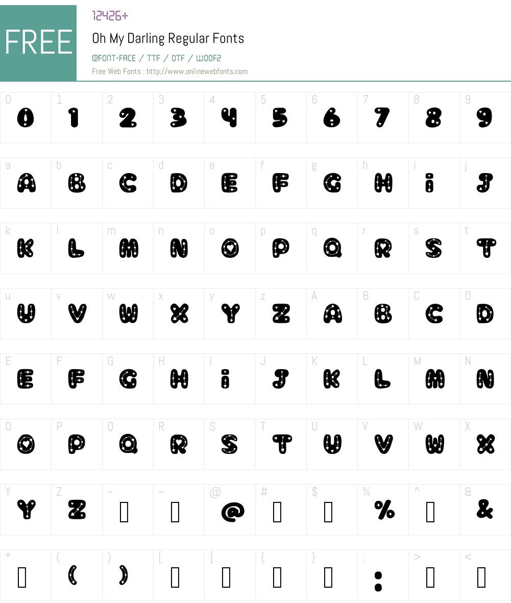 Oh My Darling 001.044 Fonts Free Download - OnlineWebFonts.COM