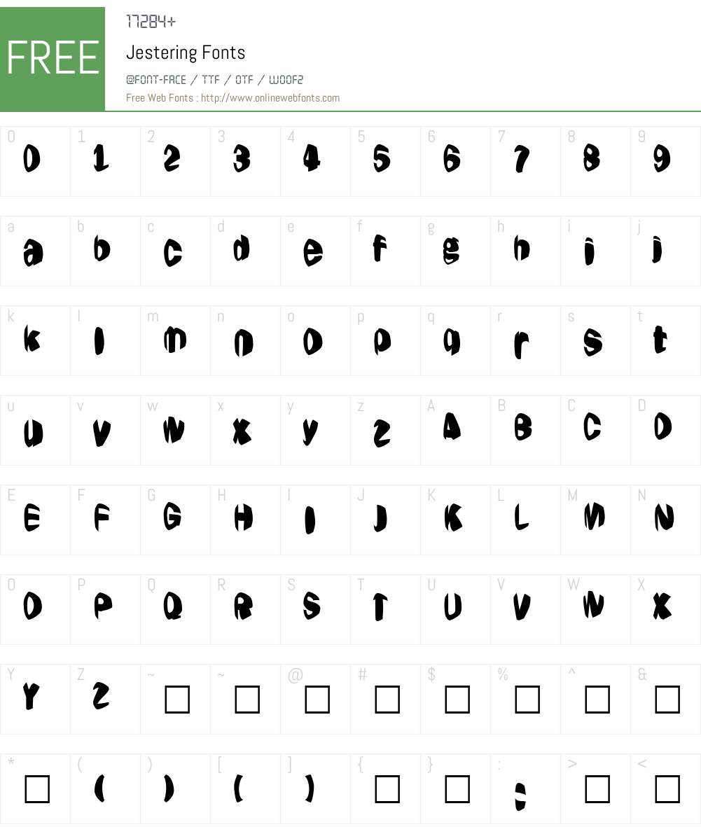 Jestering TBJ.1.0 Fonts Free Download - OnlineWebFonts.COM