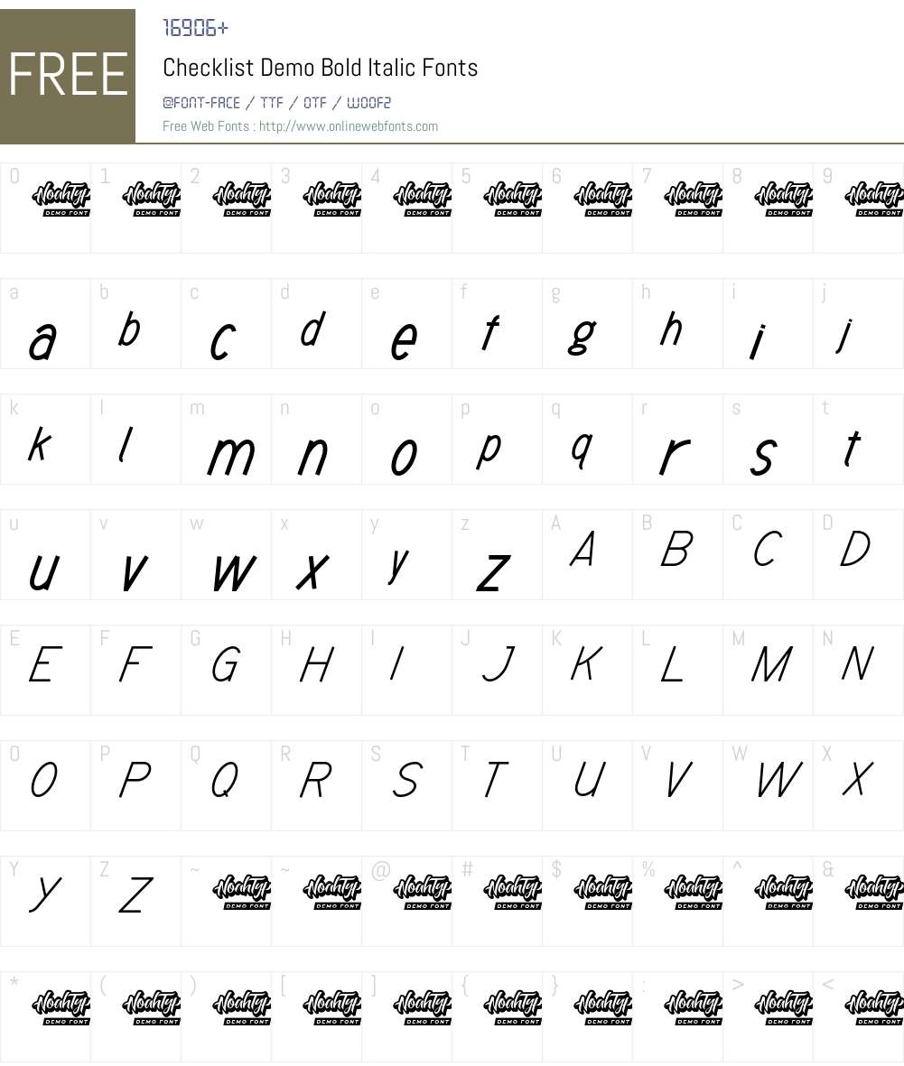 Checklist Demo 1.003;Fontself Maker 3.5.4 Fonts Free Download ...