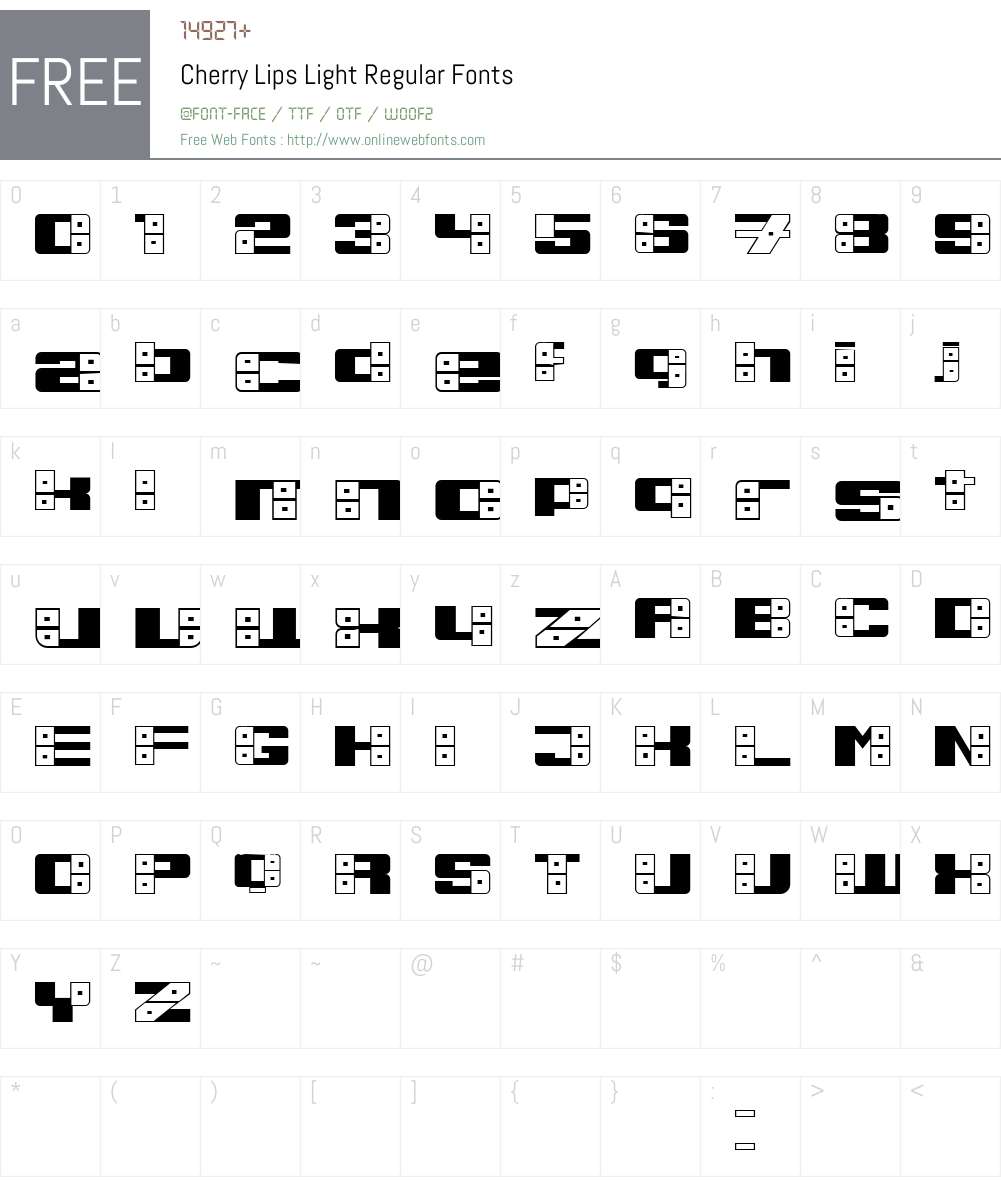 Cherry Lips Light 1.000 Fonts Free Download - OnlineWebFonts.COM