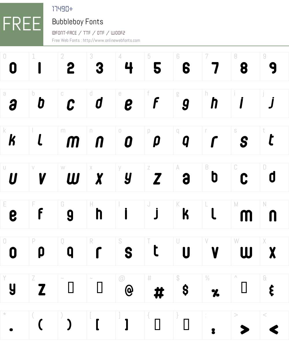 Bubbleboy Macromedia Fontographer 4.1 10-03-00 Fonts Free Download ...