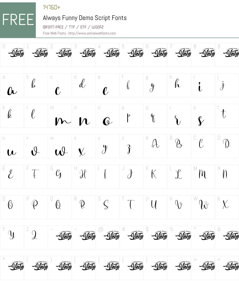 Always Funny Demo Script 1.003;Fontself Maker 3.5.4 Fonts Free Download ...