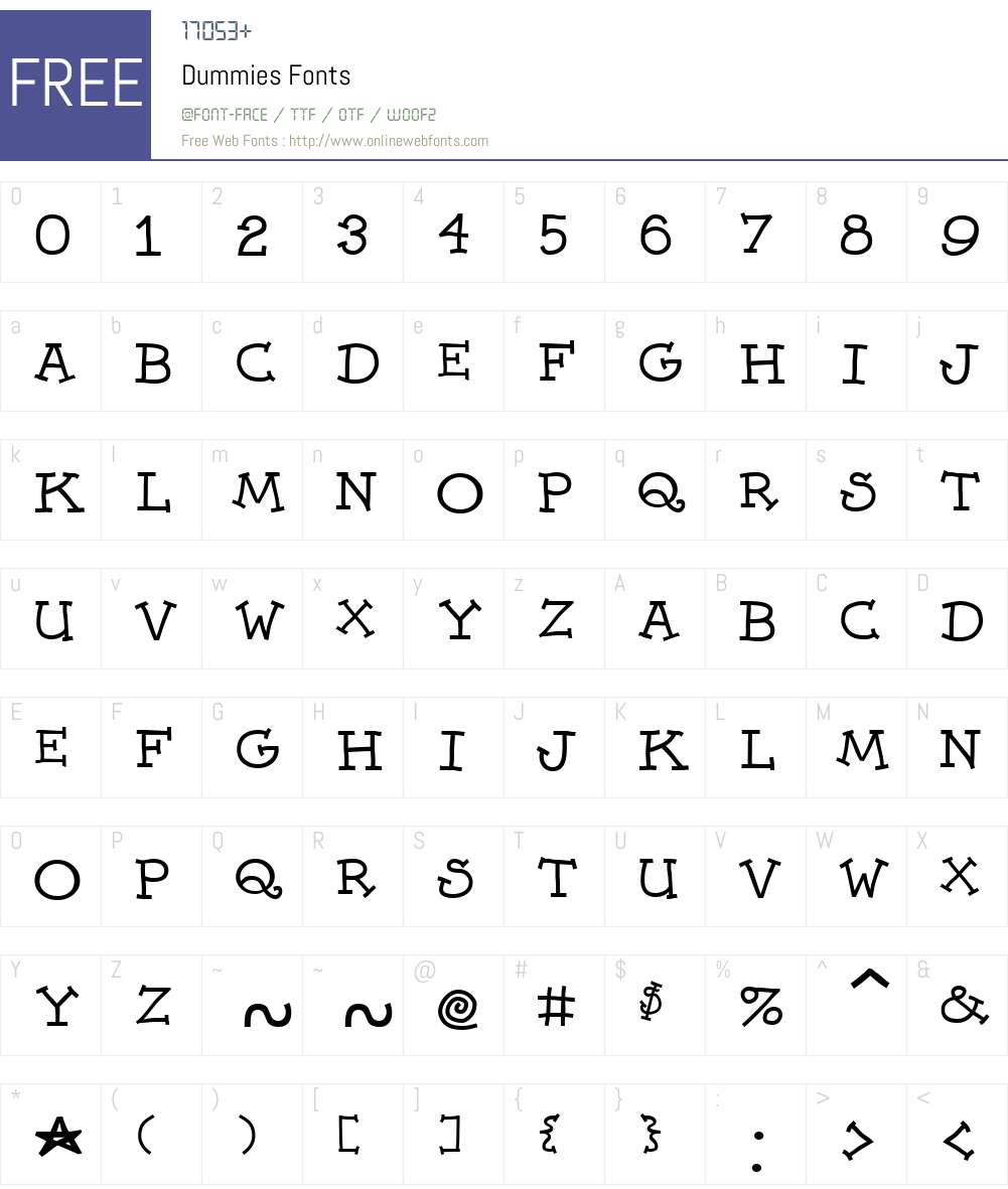 Dummies Macromedia Fontographer 4.1 7/18/98 Fonts Free Download - OnlineWebFonts.COM