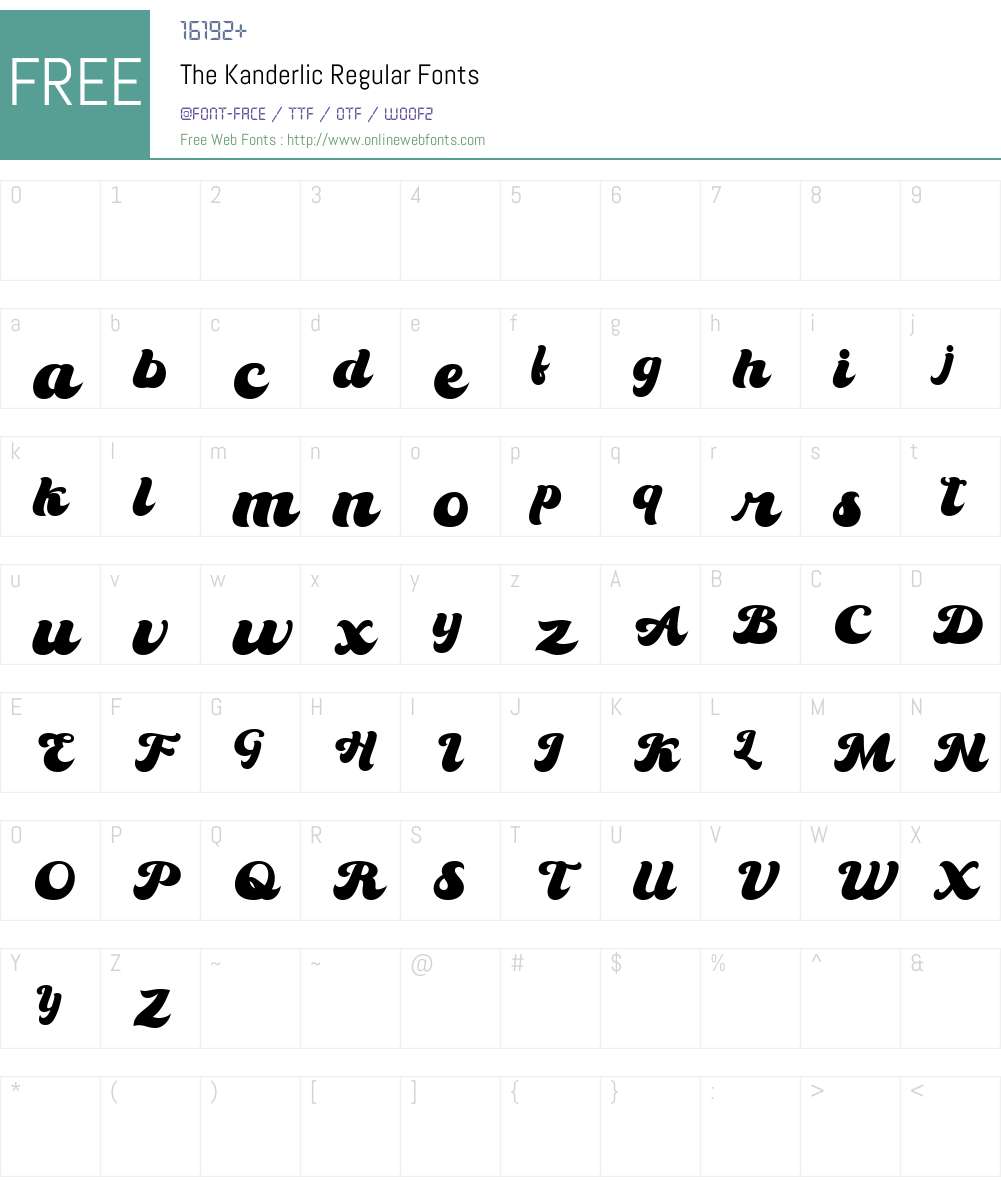 The Kanderlic 1.000 Fonts Free Download - OnlineWebFonts.COM
