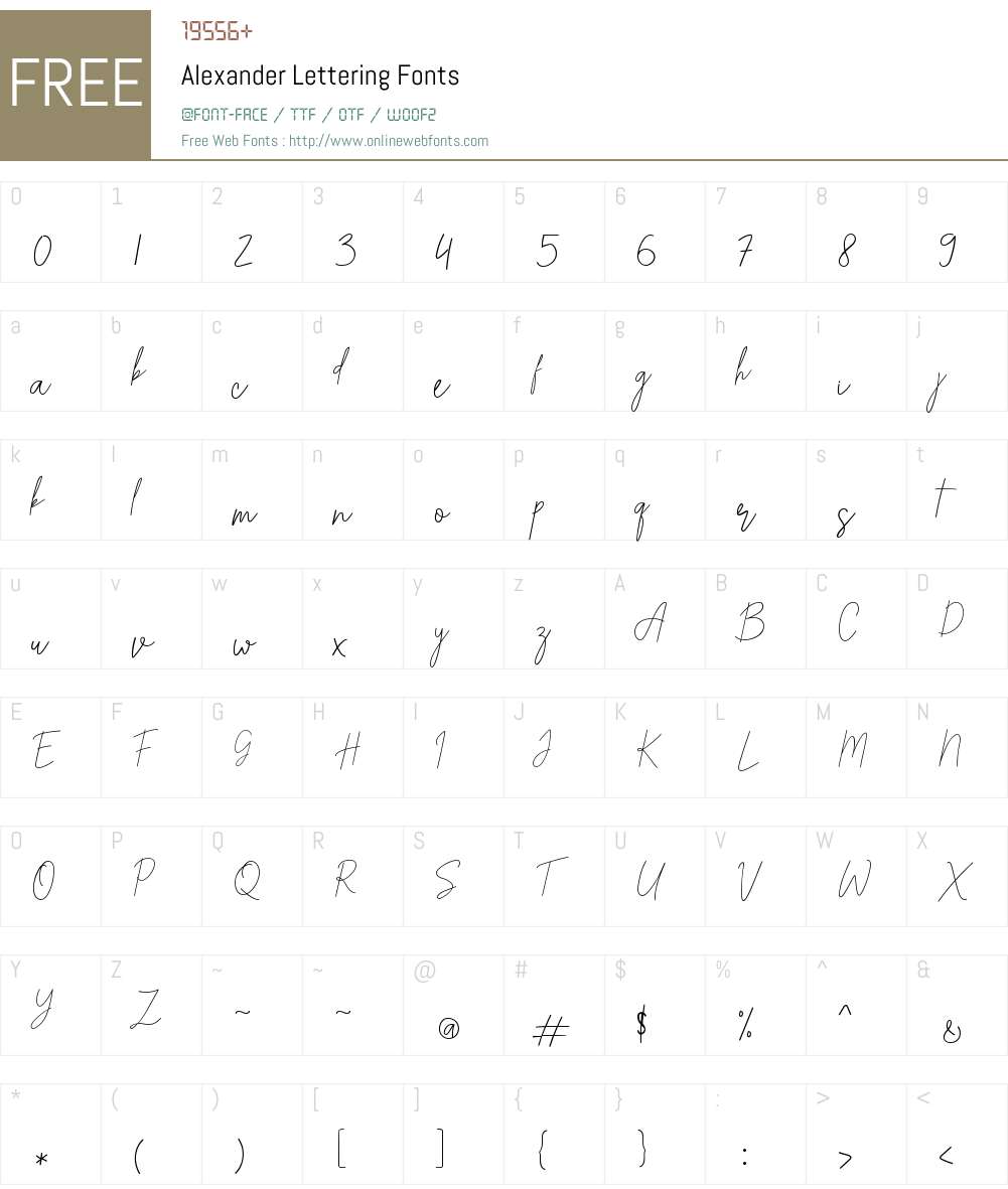 Alexander Lettering 1.00;April 3, 2020;FontCreator 11.5.0.2427 32-bit ...