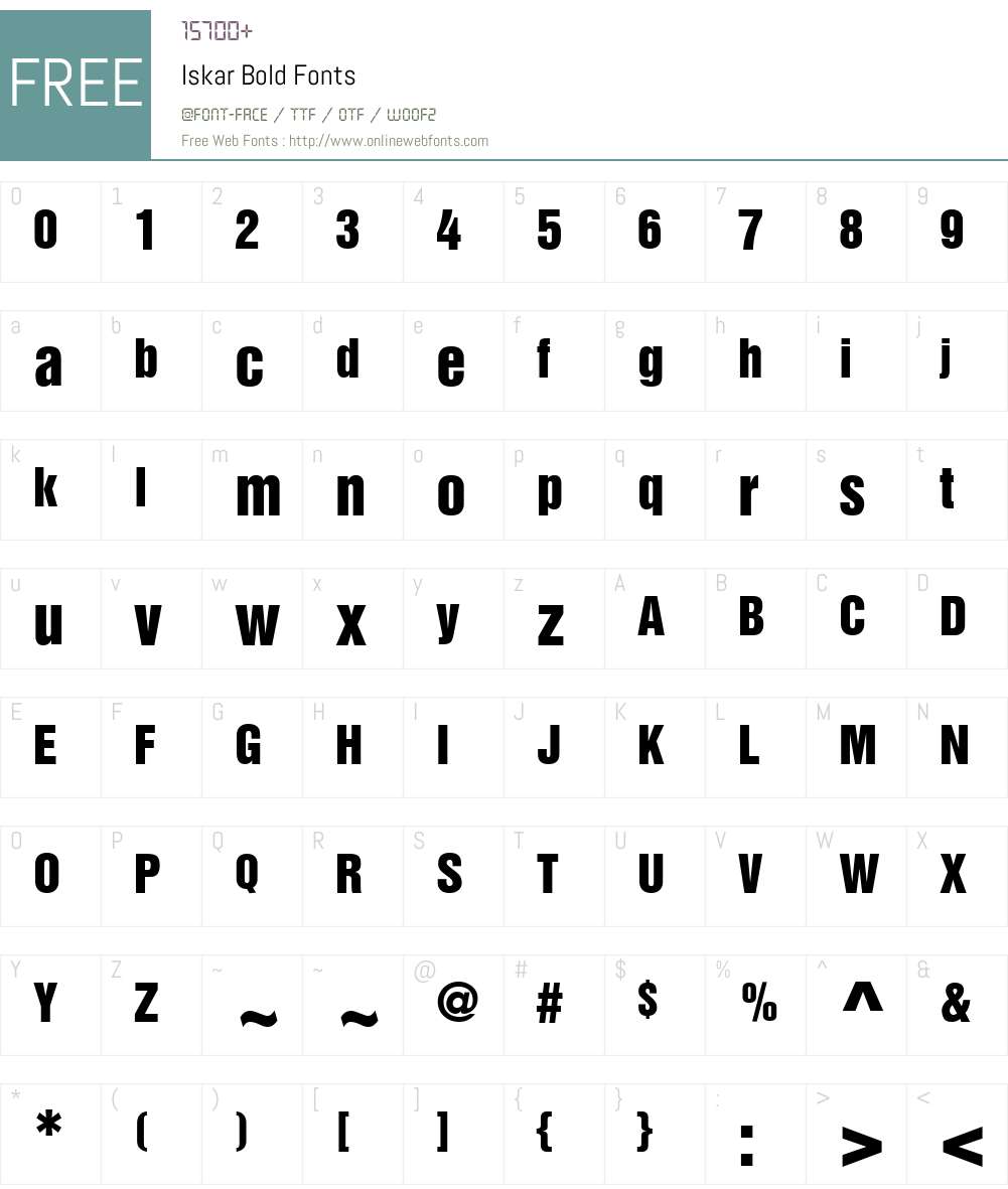 Iskar Bold 1.01 Fonts Free Download - OnlineWebFonts.COM