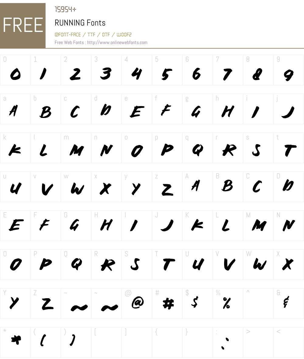 RUNNING 1.00;October 30, 2019;FontCreator 11.5.0.2427 64-bit Fonts Free ...