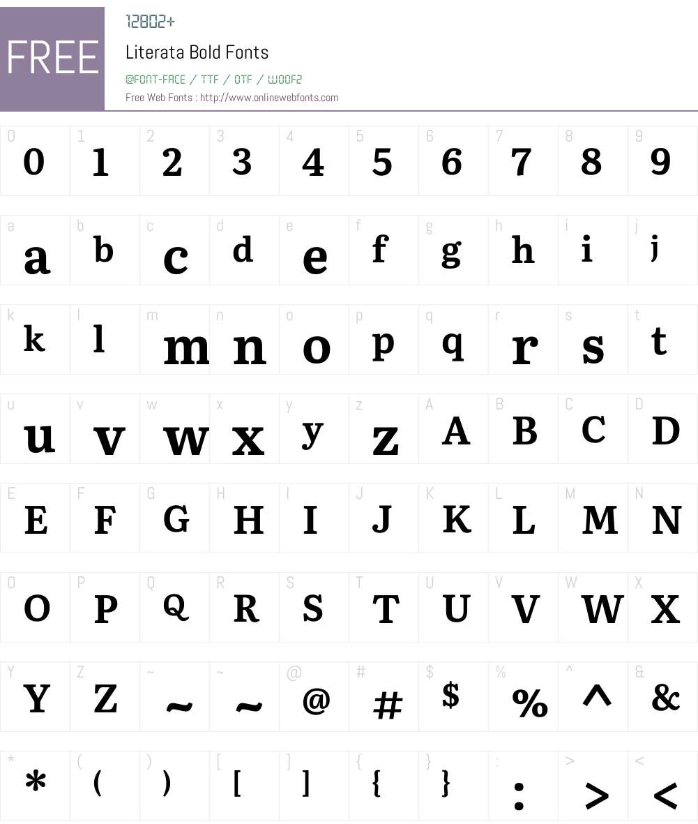 Literata Bold 2.201 Fonts Free Download - OnlineWebFonts.COM