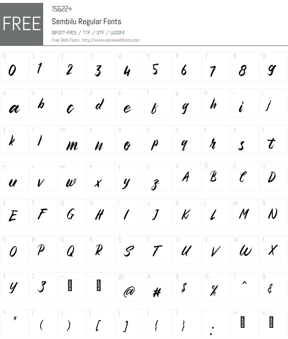 Sembilu Regular 1.000 Fonts Free Download - OnlineWebFonts.COM