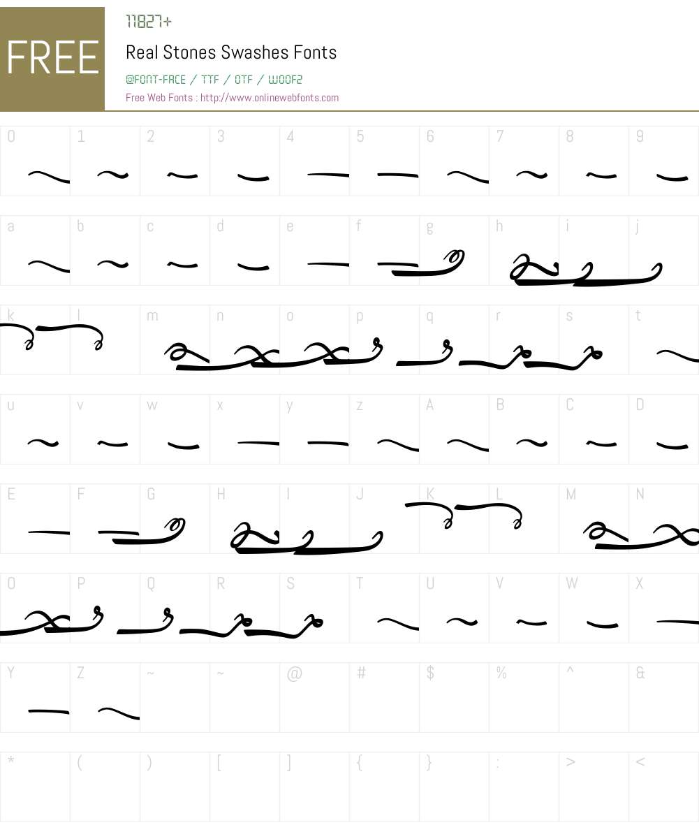 Real Stones Swashes Fonts Free Download - OnlineWebFonts.COM