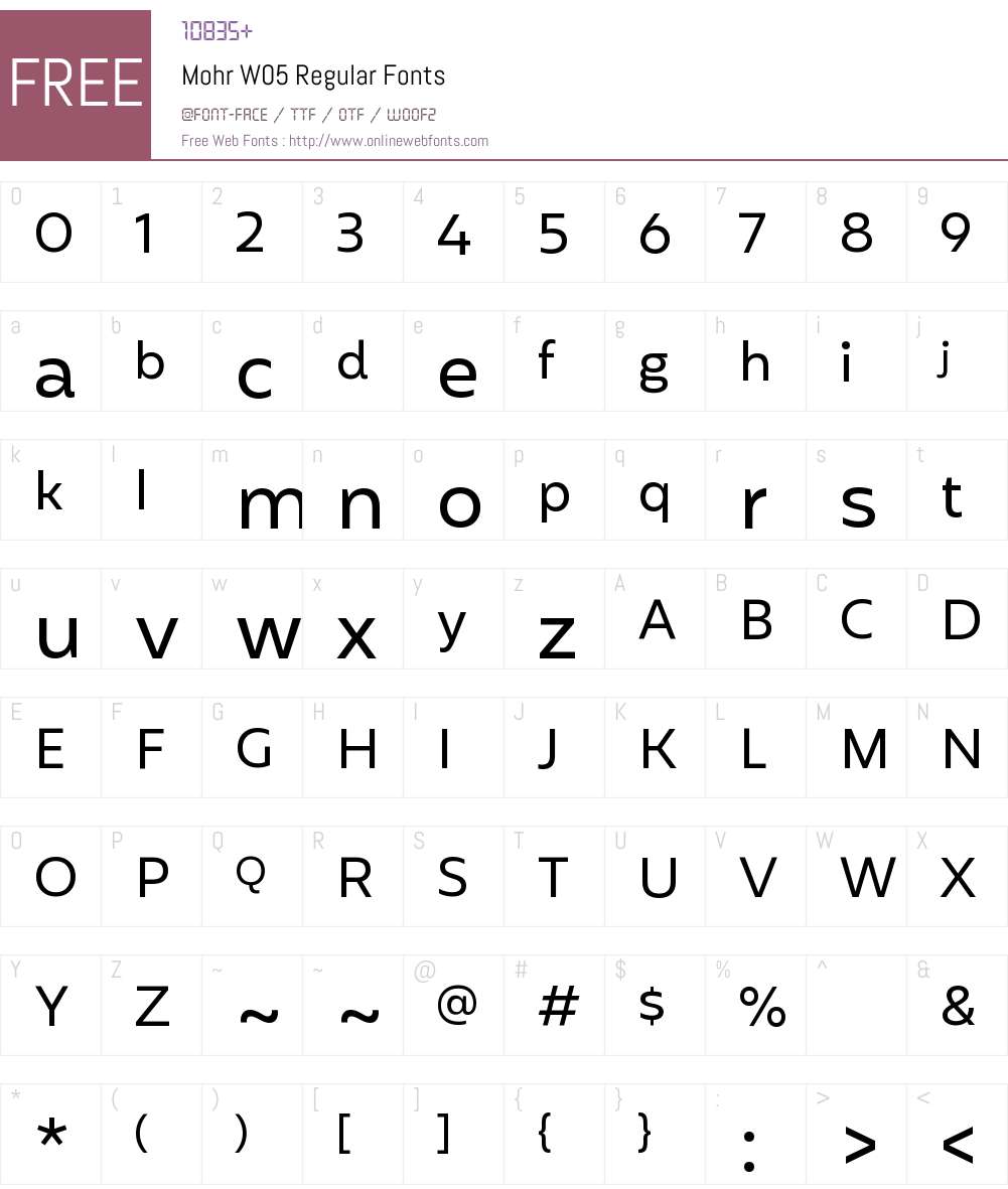 Mohr-Regular 1.00 Fonts Free Download - OnlineWebFonts.COM