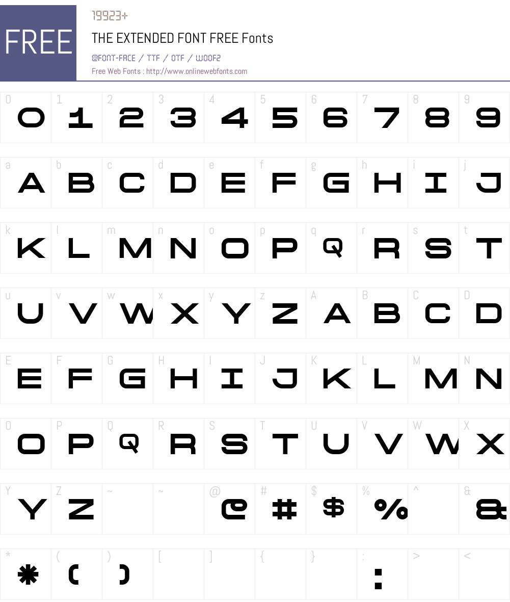 THE EXTENDED FONT FREE Fonts Free Download - OnlineWebFonts.COM