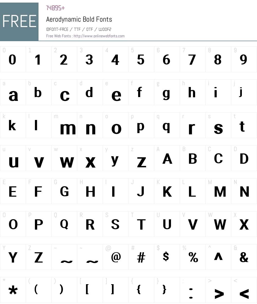 Aerodynamic Bold 2.000980; 2014 Fonts Free Download - OnlineWebFonts.COM