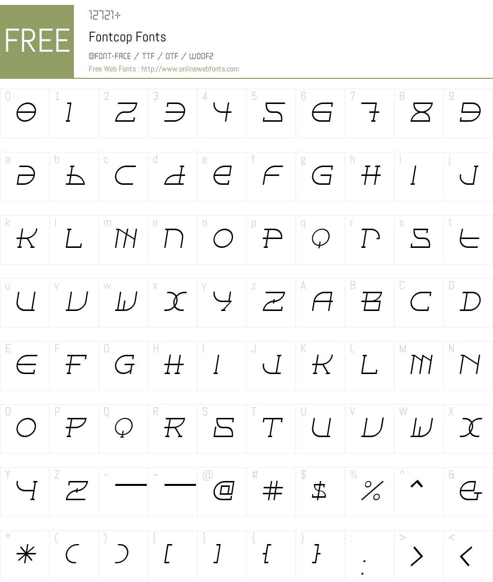 Fontcop 2001; Fonts Free Download - OnlineWebFonts.COM