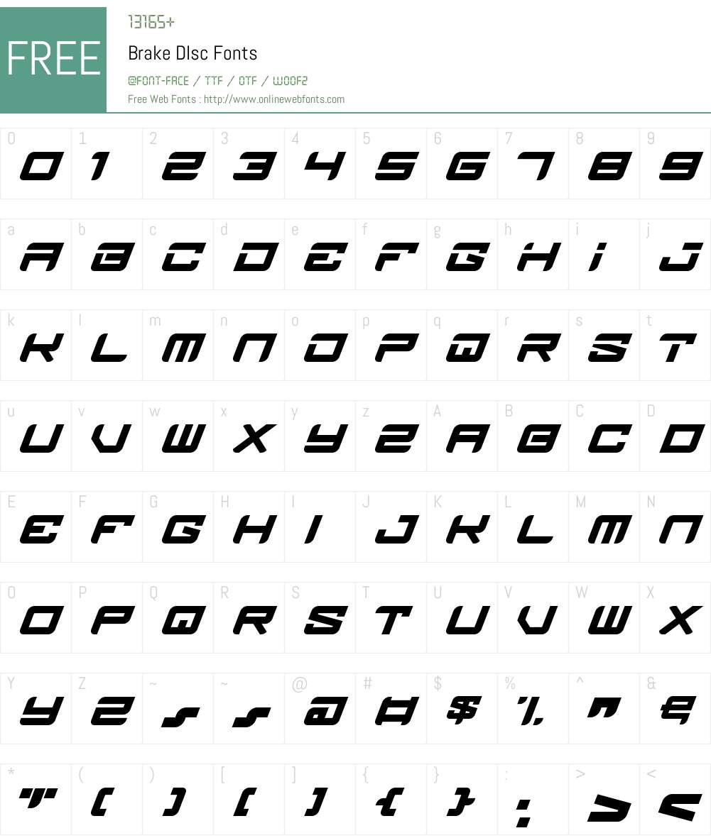 Brake DIsc 1.00;October 24, 2022;FontCreator 12.0.0.2539 64-bit Fonts ...