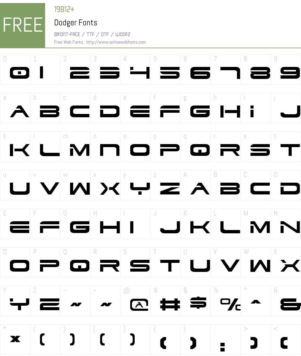 Dodger V2 2 Fonts Free Download - OnlineWebFonts.COM