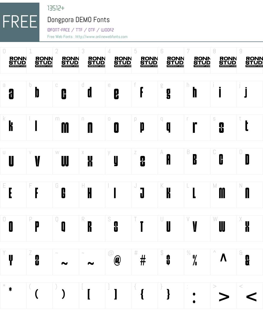 Dongpora DEMO 1.002;Fontself Maker 3.5.8 Fonts Free Download ...