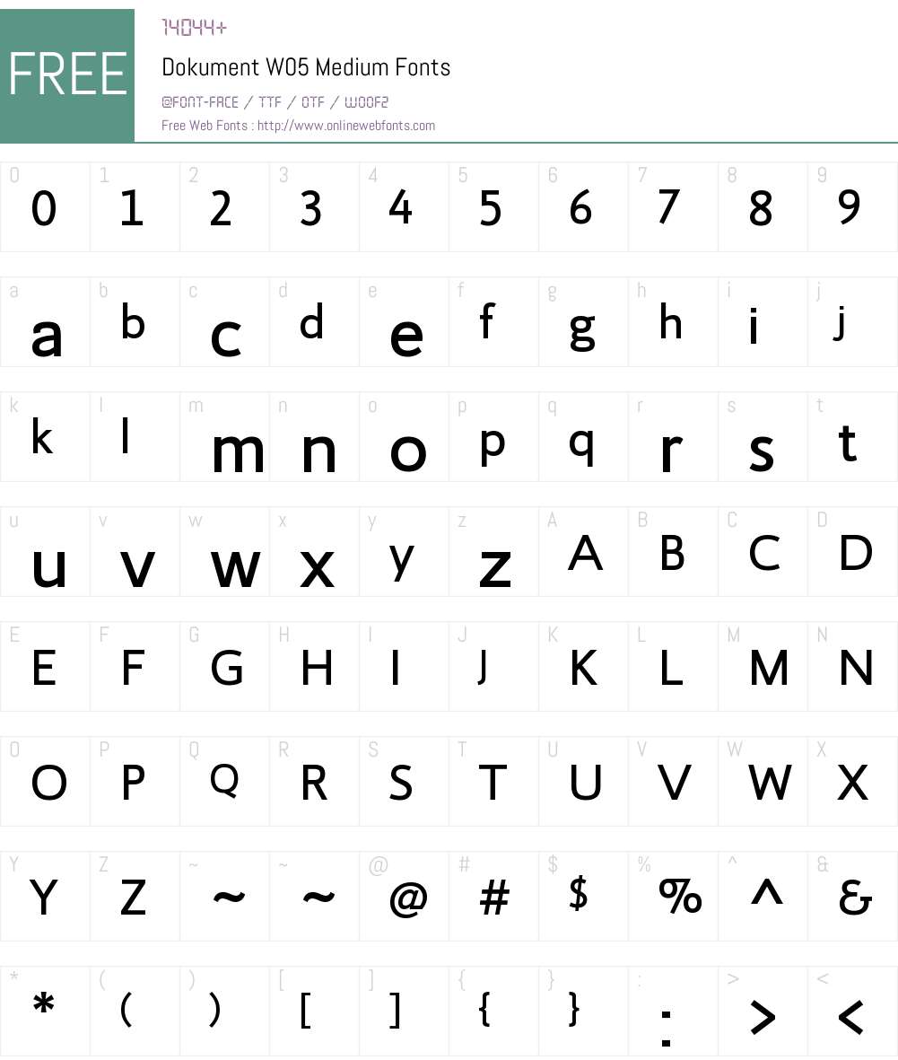 Dokument Pro Medium 2.00 Fonts Free Download - OnlineWebFonts.COM