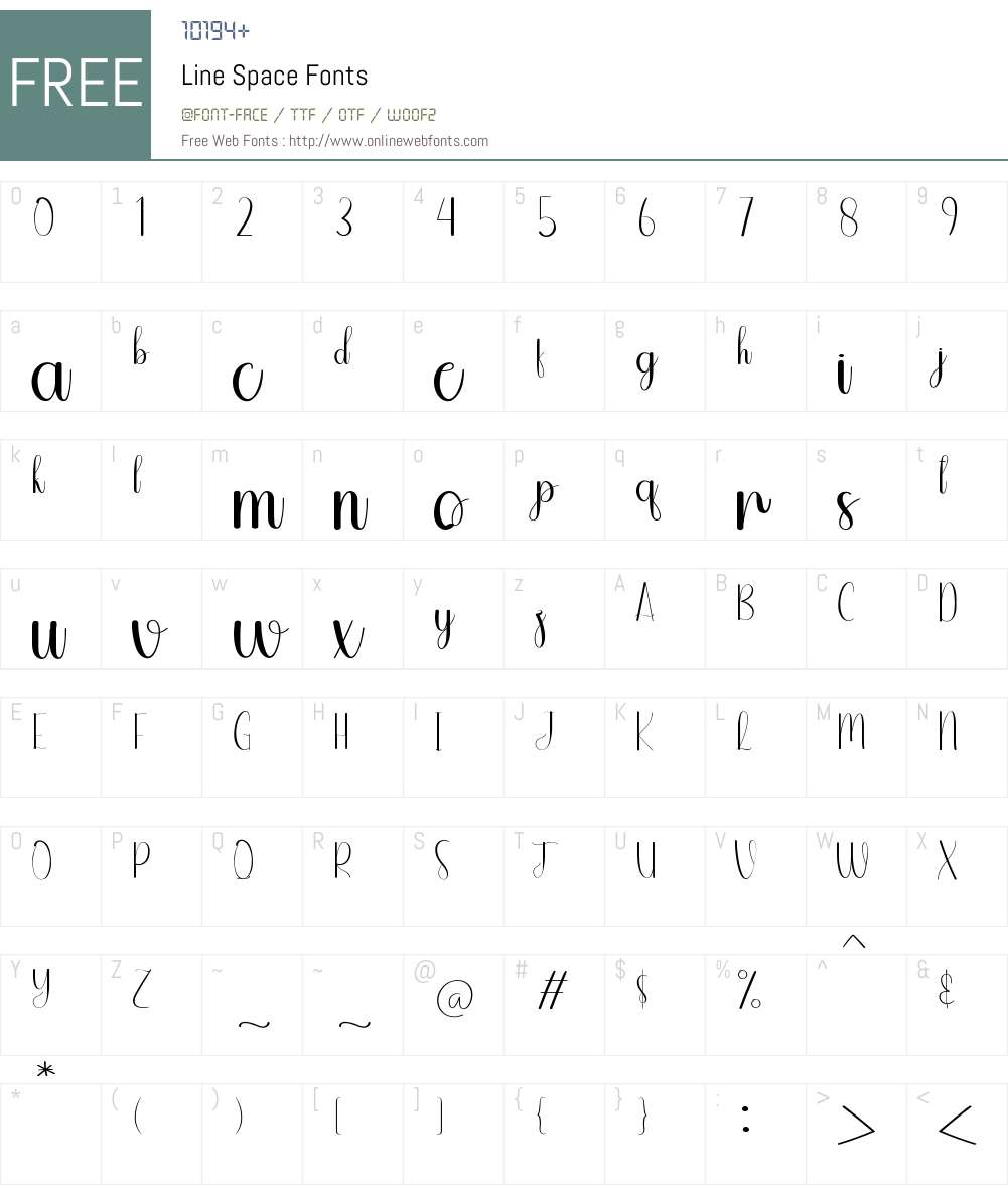 Line Space 1.002;Fontself Maker 3.5.8 Fonts Free Download ...