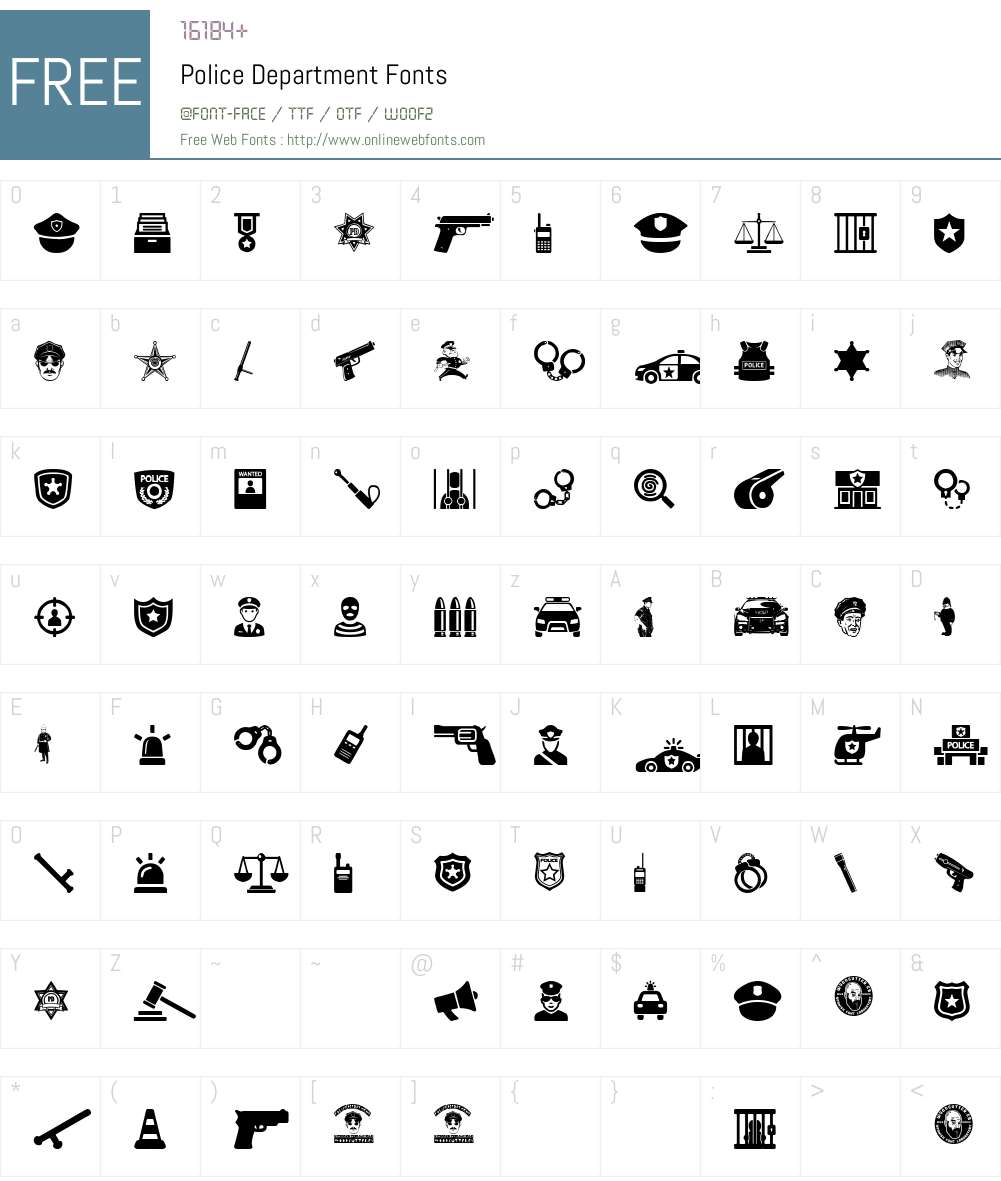 Police Department 1.00;June 9, 2020;FontCreator 11.0.0.2388 64-bit ...