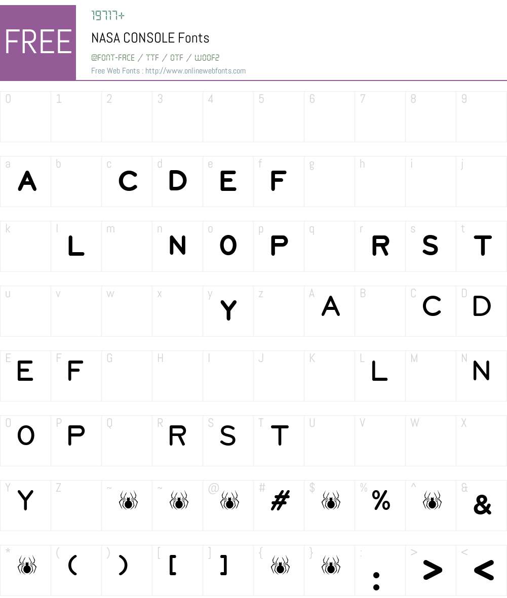 NASA CONSOLE 1.2018 Fonts Free Download - OnlineWebFonts.COM