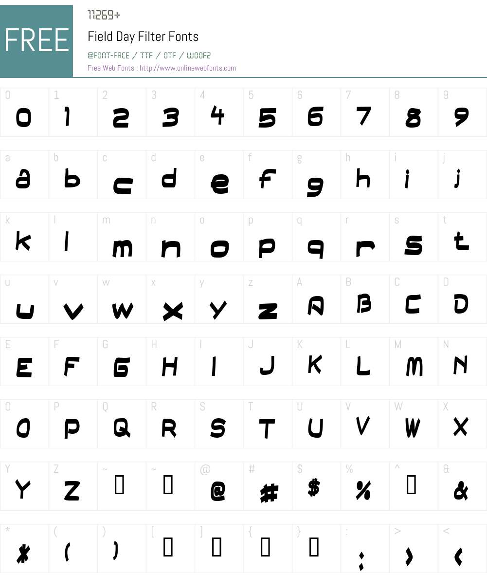 Field Day Filter 1.13 Fonts Free Download - OnlineWebFonts.COM