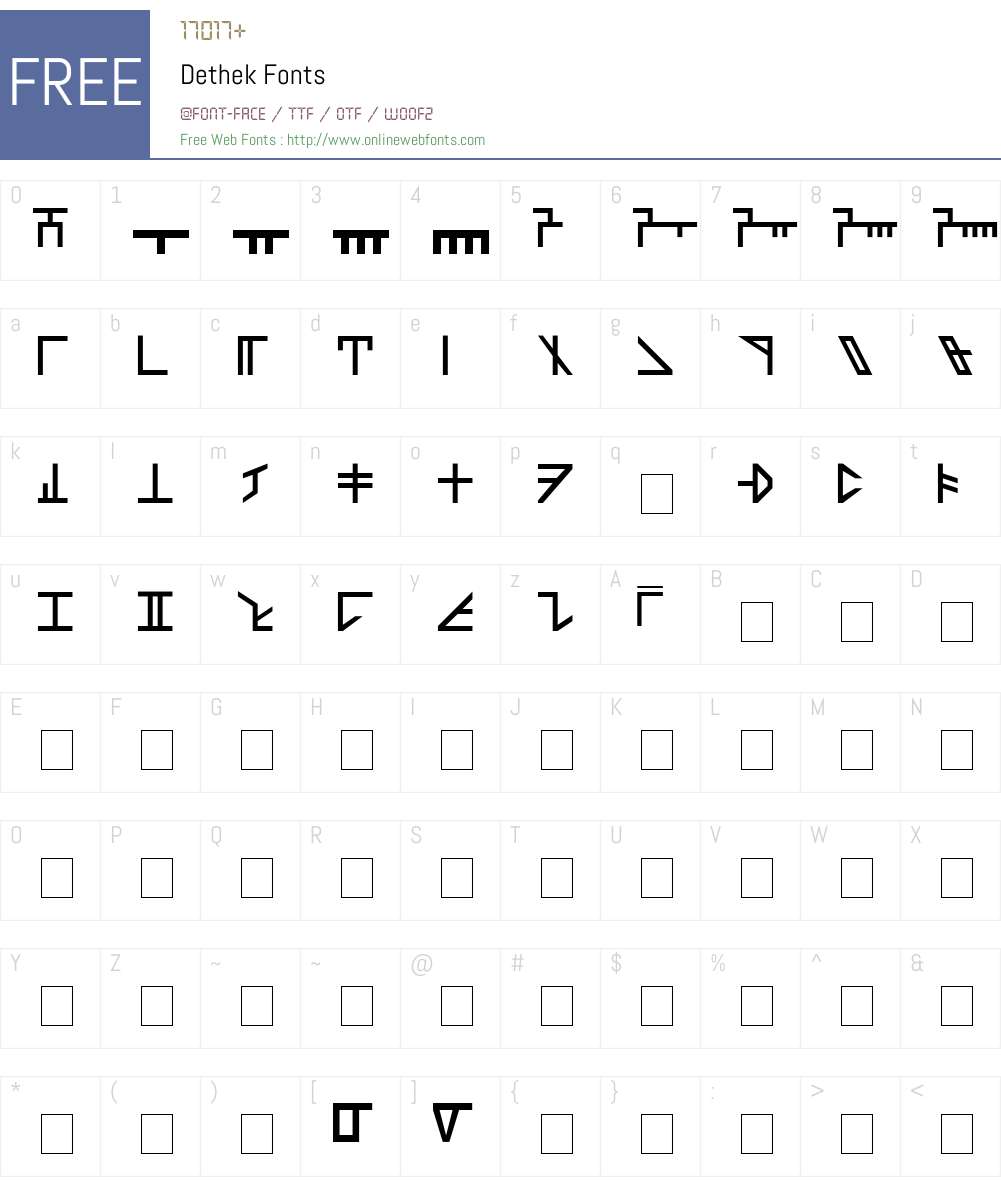 Dethek Fonts Free Download - OnlineWebFonts.COM