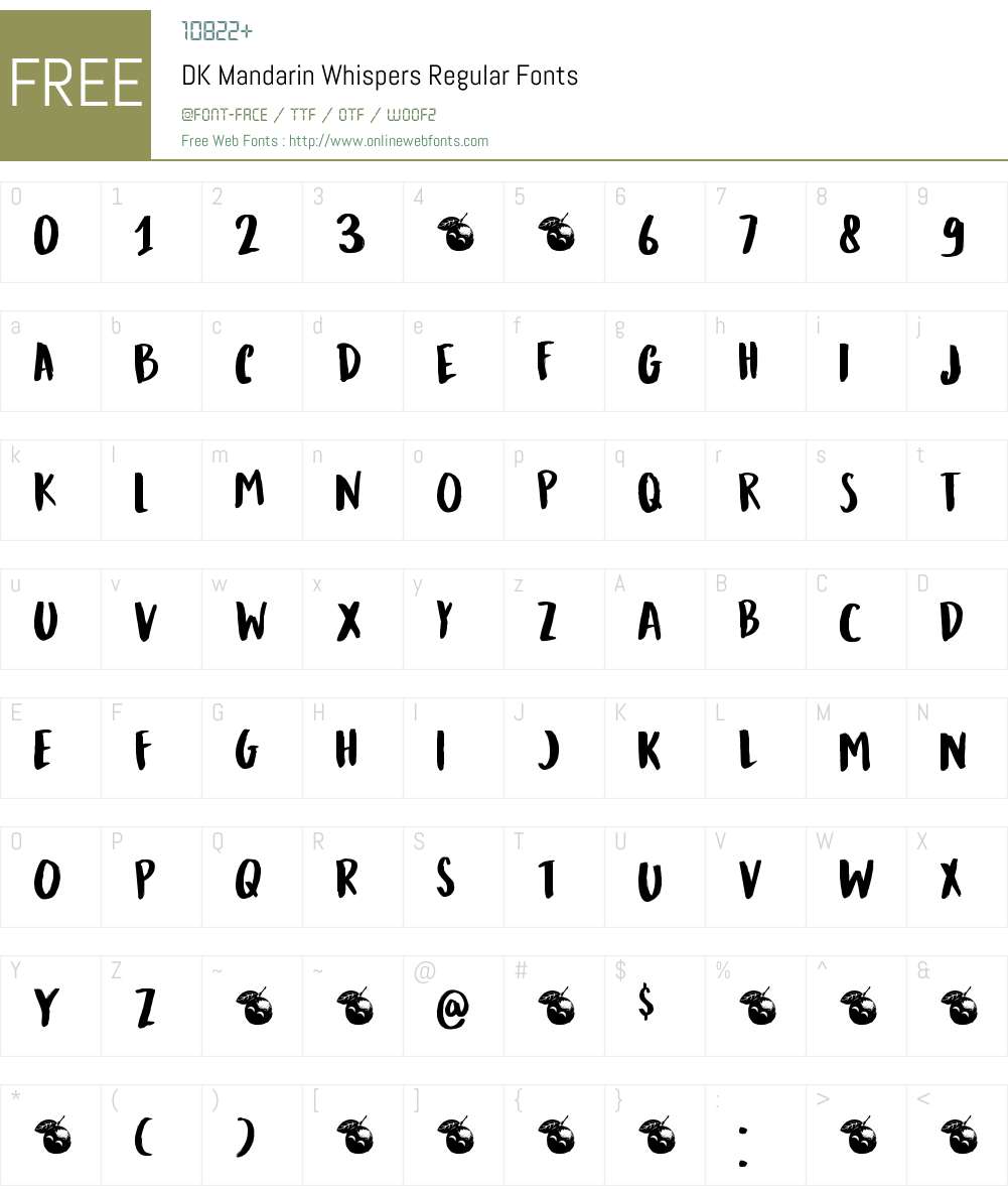DK Mandarin Whispers 1.000 Fonts Free Download - OnlineWebFonts.COM