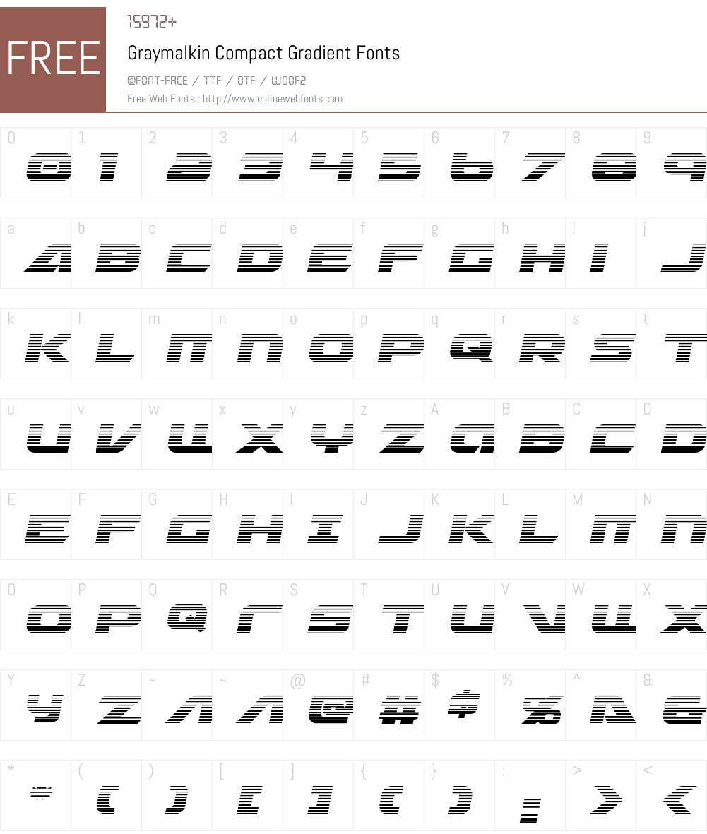 Graymalkin Compact Gradient 2.0; 2017 Fonts Free Download ...
