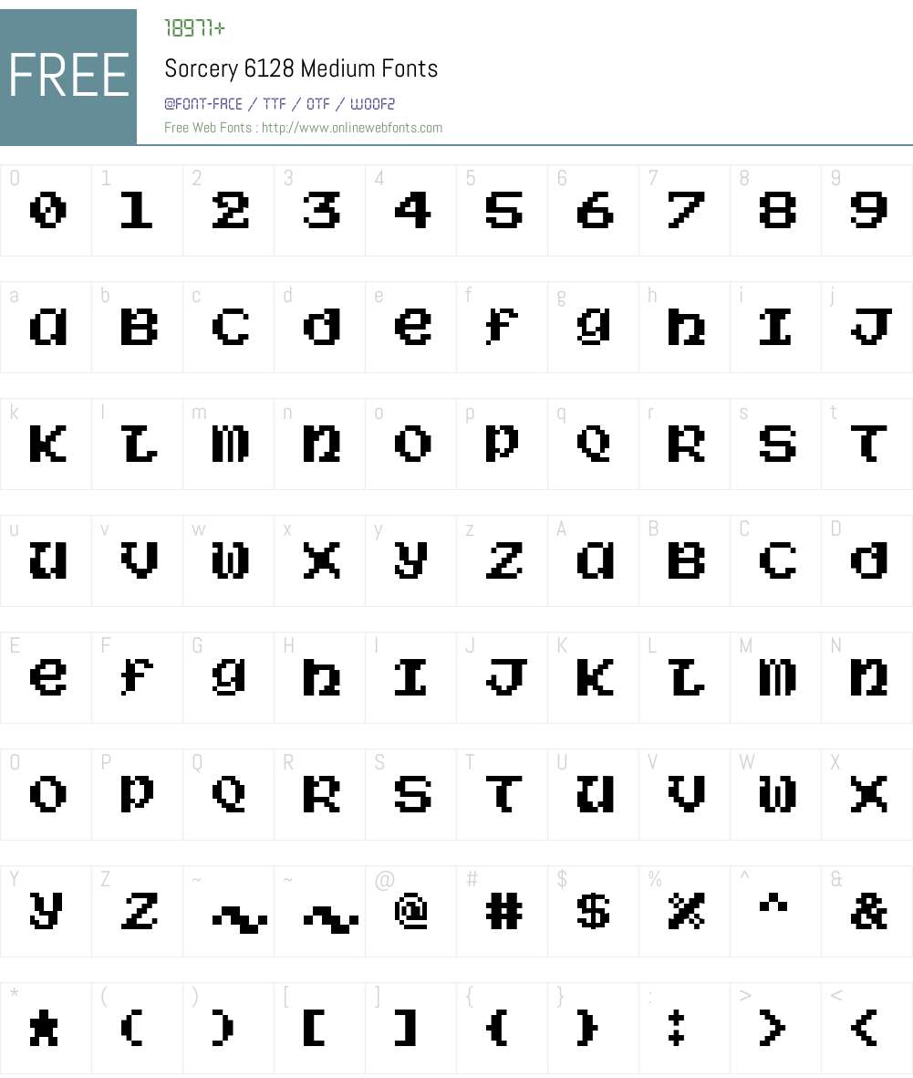 Sorcery 6128 Medium 001.000 Fonts Free Download - OnlineWebFonts.COM
