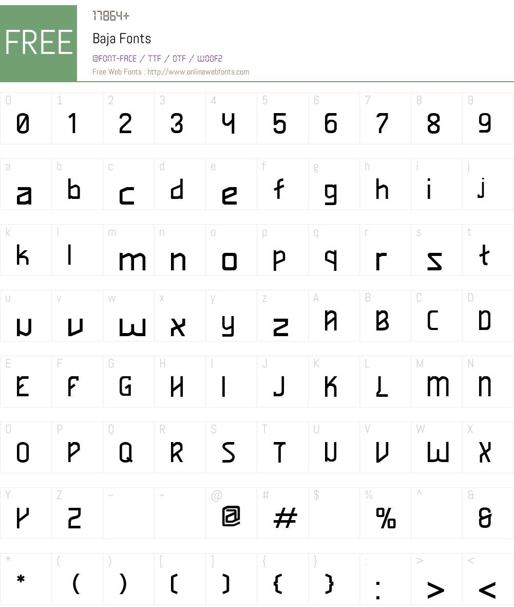 Baja 1.0 Fonts Free Download - OnlineWebFonts.COM