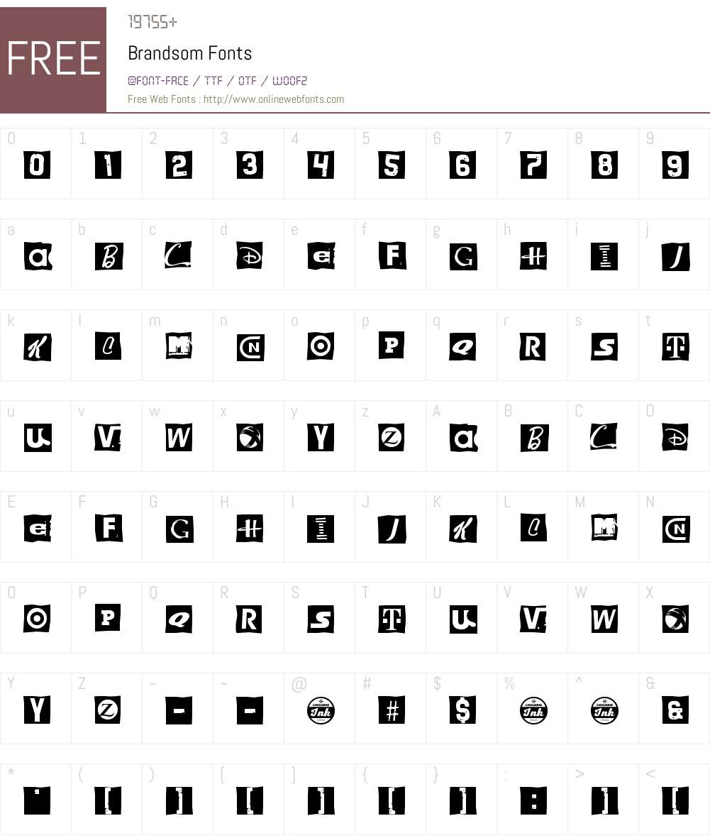 Brandsom 1.00 February 12, 2016, initial release Fonts Free Download ...