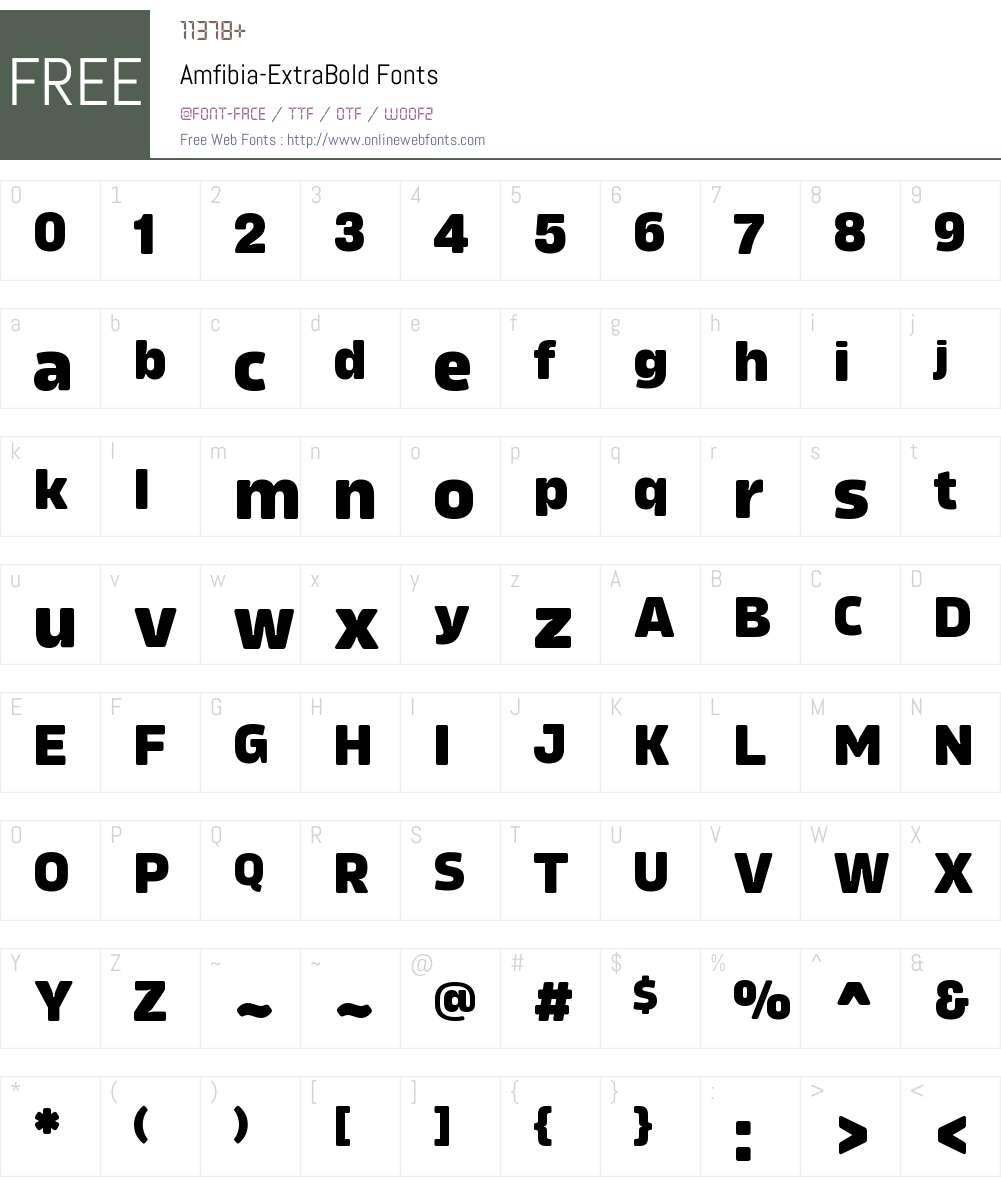 Amfibia ExtraBold 1.000 wf-rip DC20190310 Fonts Free Download - OnlineWebFonts.COM