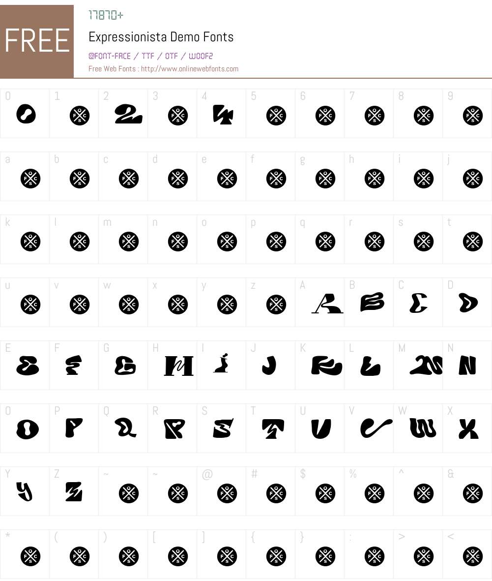 Expressionista Demo 1.002;November 9, 2024; Fonts Free Download ...