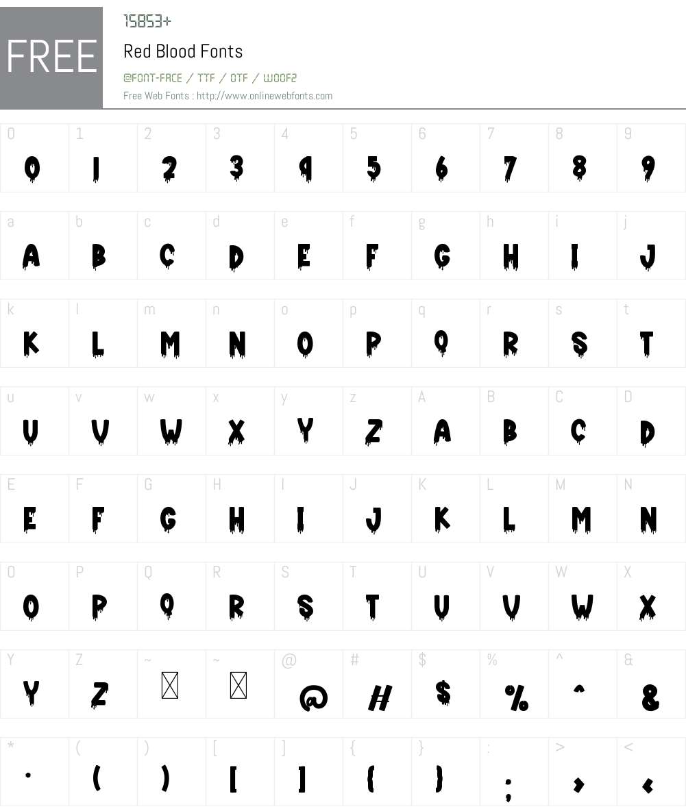 Red Blood 1.003;Fontself Maker 3.5.8 Fonts Free Download ...