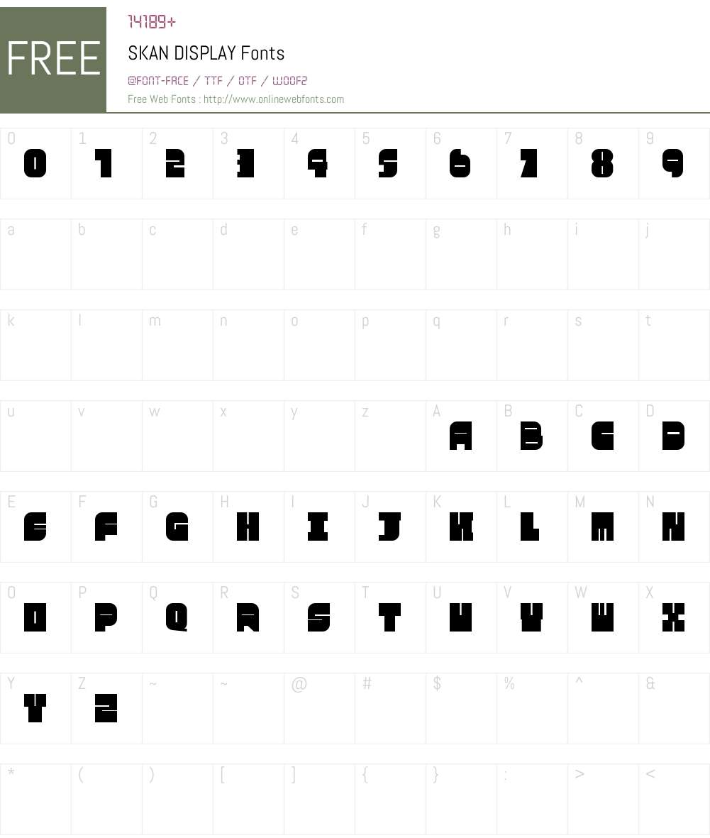 SKAN Black 1.000 Fonts Free Download - OnlineWebFonts.COM