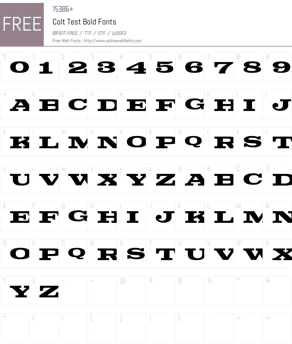 Colt Test Bold 1.000;PS 001.000;hotconv 1.0.70;makeotf.lib2.5.58329 ...