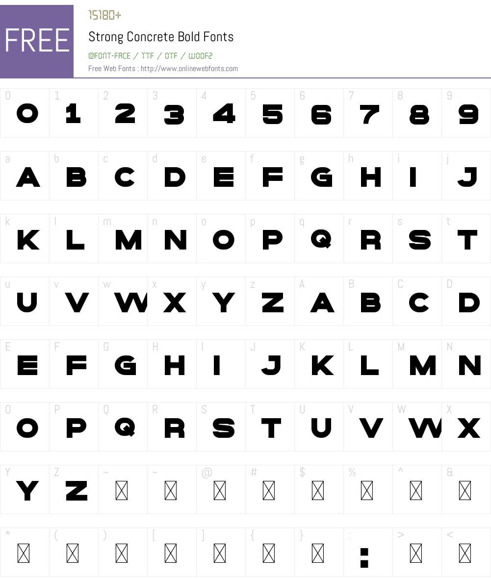 Strong Concrete 1.002;Fontself Maker 3.5.2 Fonts Free Download ...