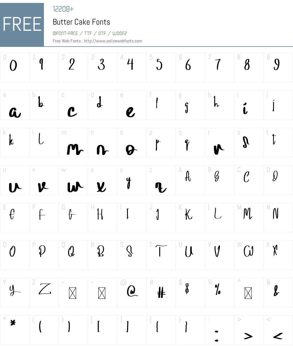 Butter Cake 1.002;Fontself Maker 3.5.1 Fonts Free Download ...
