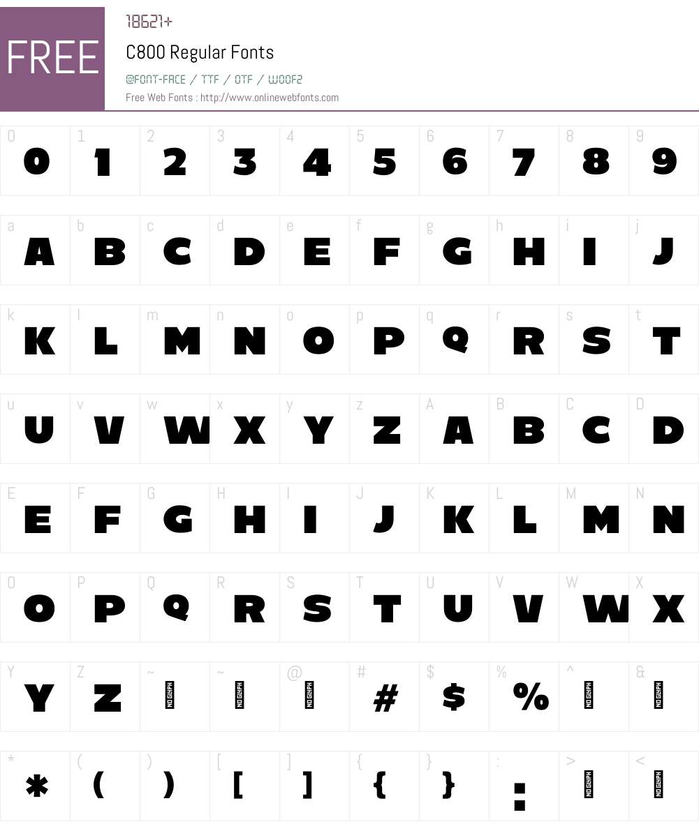 C800 Regular 1.000 Fonts Free Download - OnlineWebFonts.COM